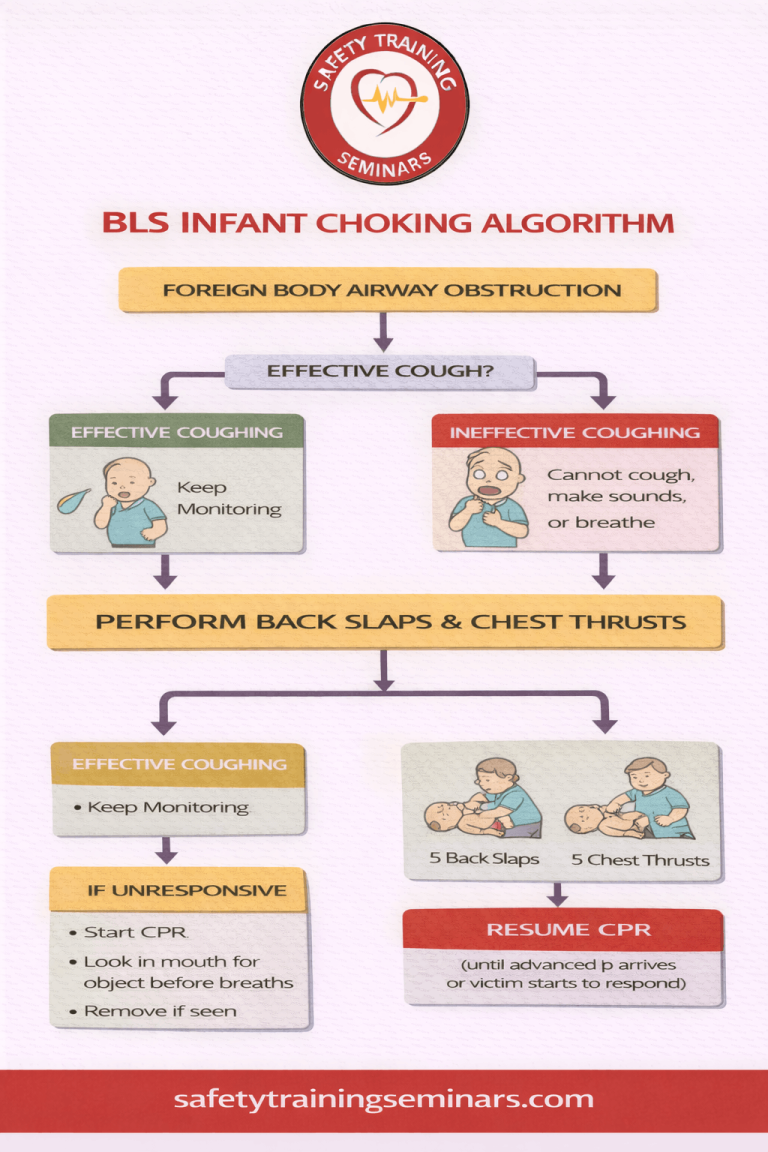 BLS Infant Choking Algorithm - Safety Training Seminars