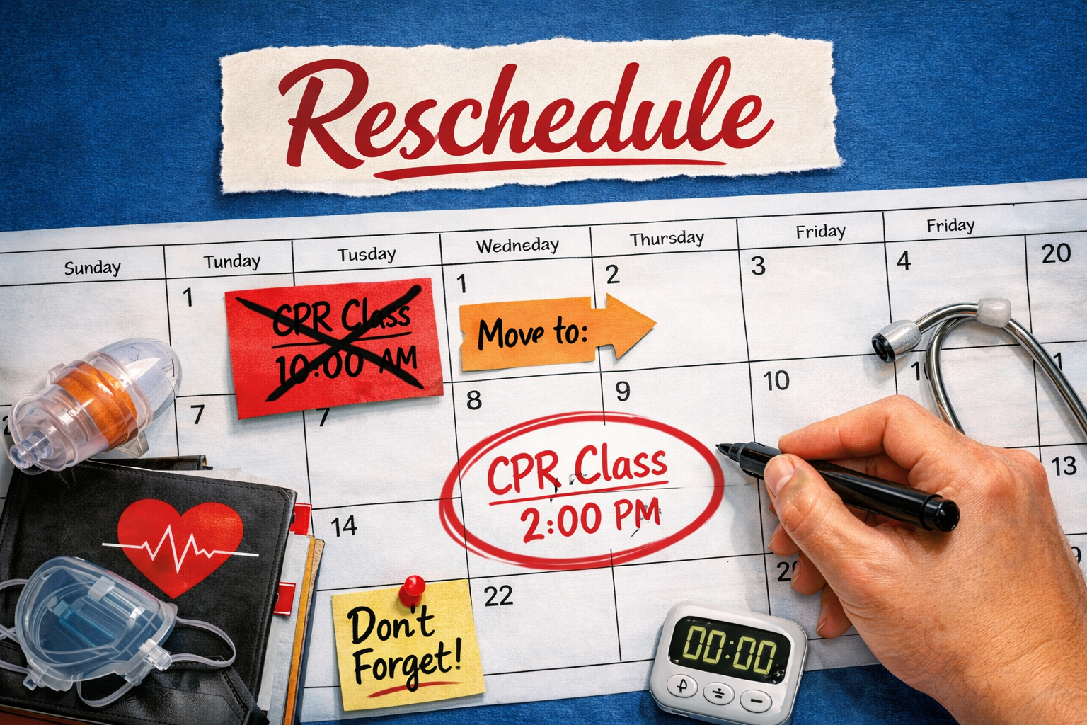 Reschedule Your AHA Courses - Safety Training Seminars